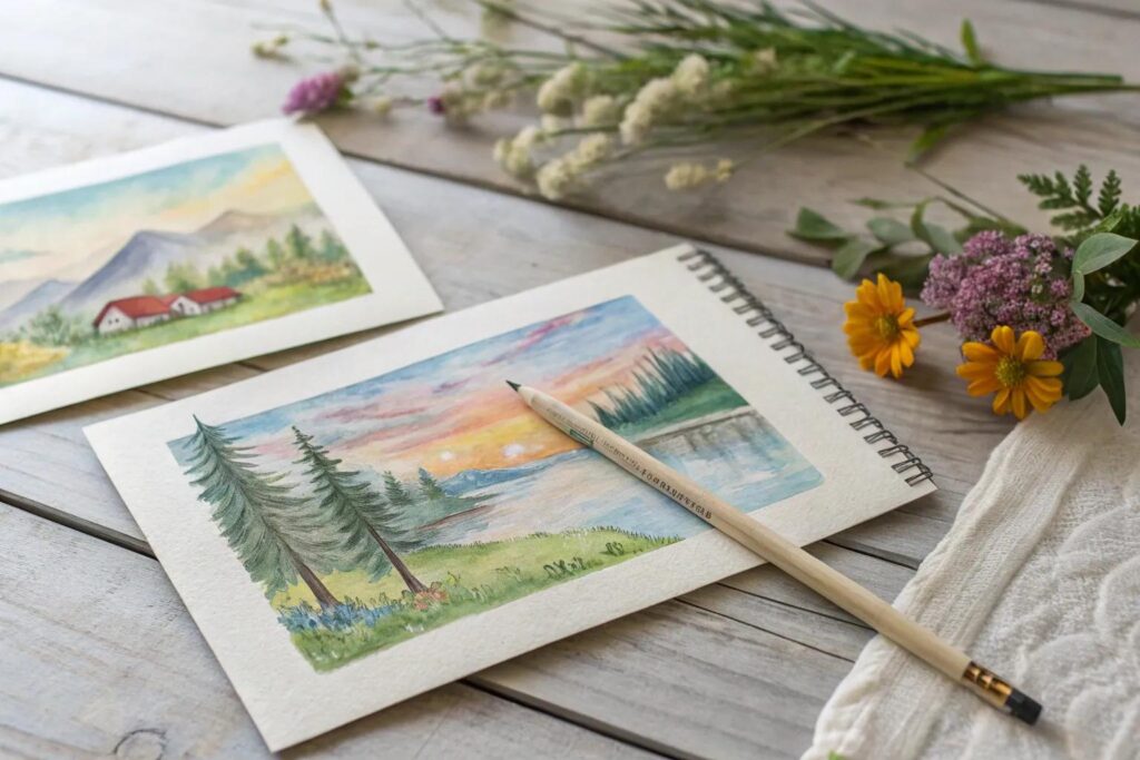15+ Inspiring Watercolor Pencil Drawing Ideas