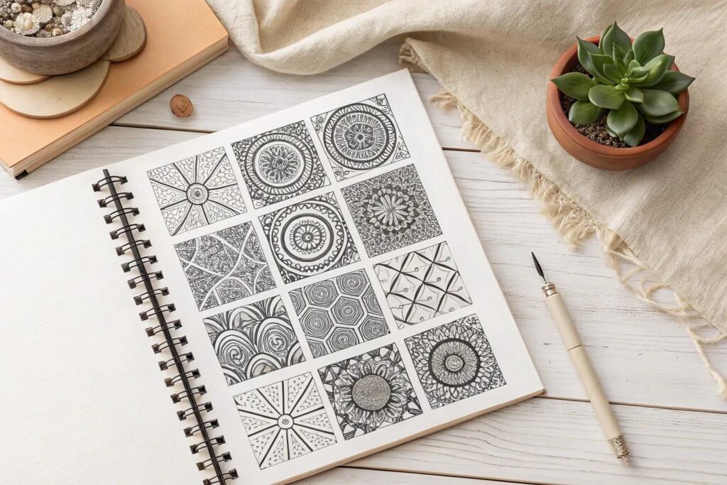 16+ Inspiring Zen Doodle Patterns Ideas