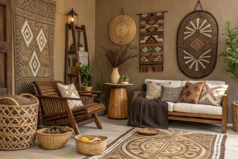 16+ Captivating African Themed Living Room Ideas