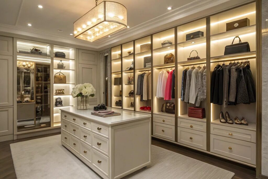 21+ Stylish Modern Walk-In Closet Ideas
