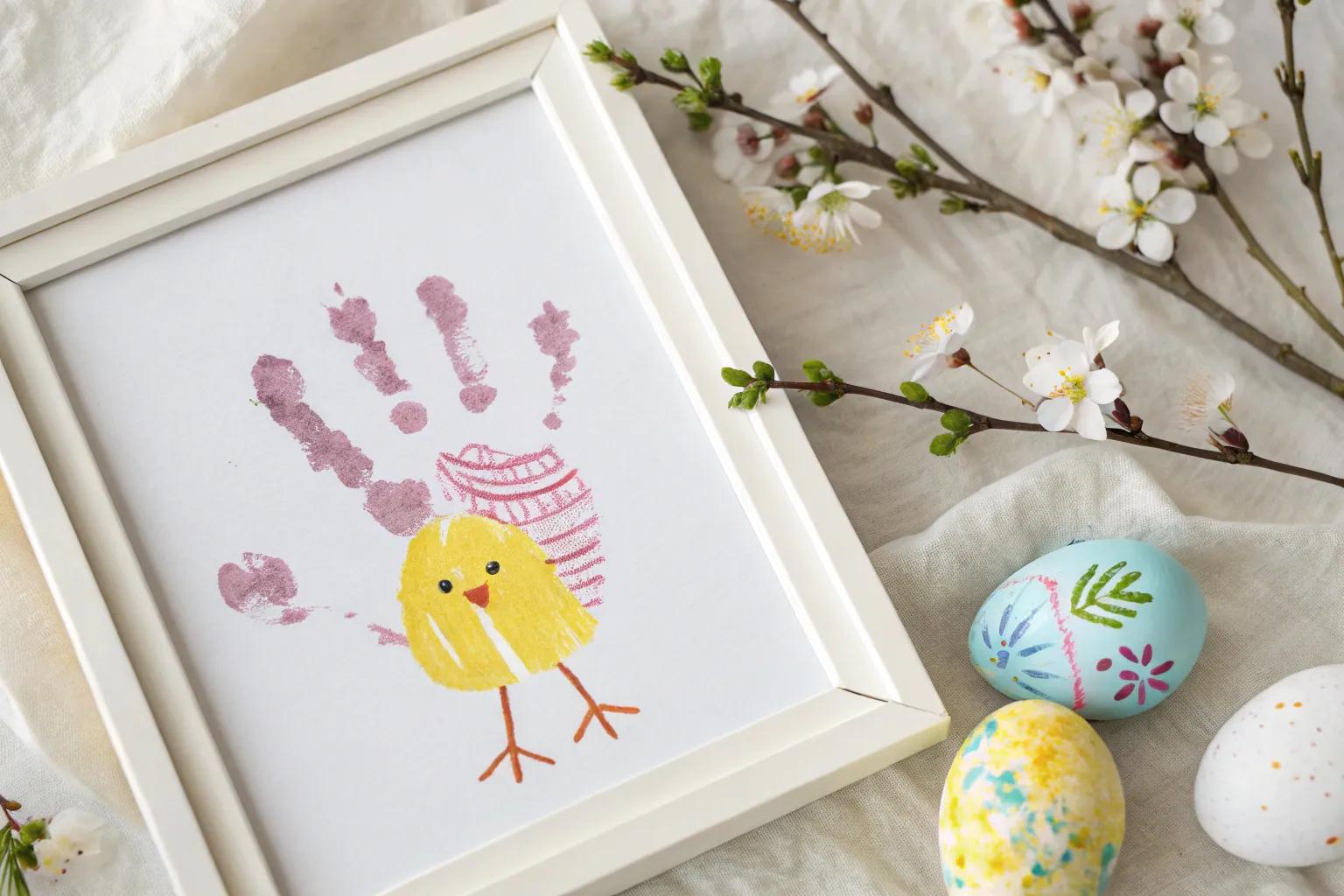 14+ Creative Easter Handprint Art Ideas