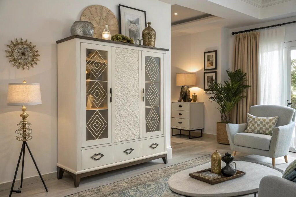 18+ Modern Armoire Top Decorating Ideas