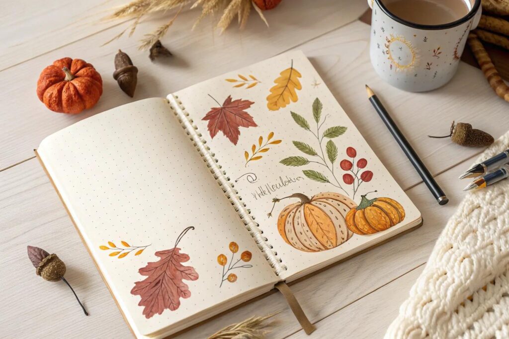 15+ Inspiring November Bullet Journal Ideas