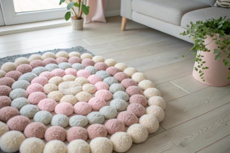 19+ Creative Pom Pom Rug Ideas for Every Room