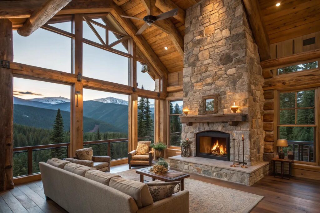 21+ Cozy Rustic Mountain Home Interior Ideas