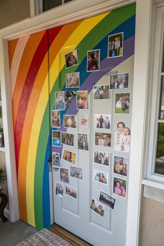 7+ Creative Rainbow Door Decoration Ideas