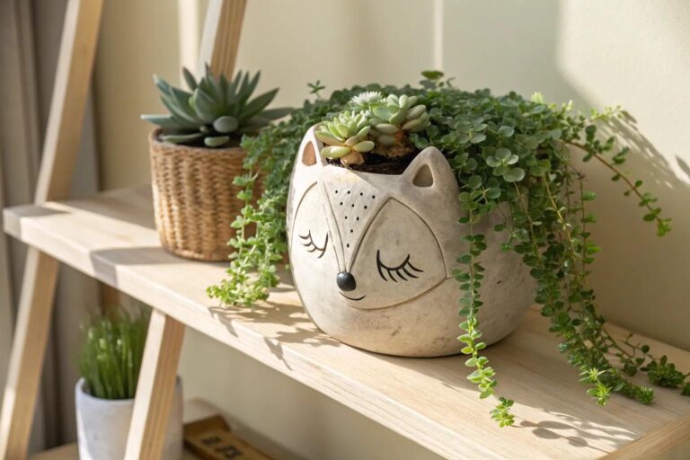 13+ Cute Clay Animal Planter Ideas