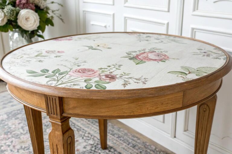 14+ Creative Decoupage Table Top Ideas