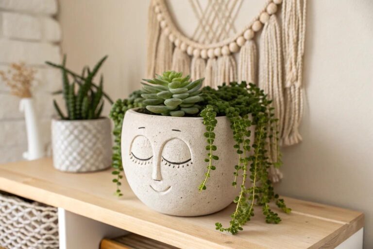 16+ Creative DIY Clay Face Planter Ideas
