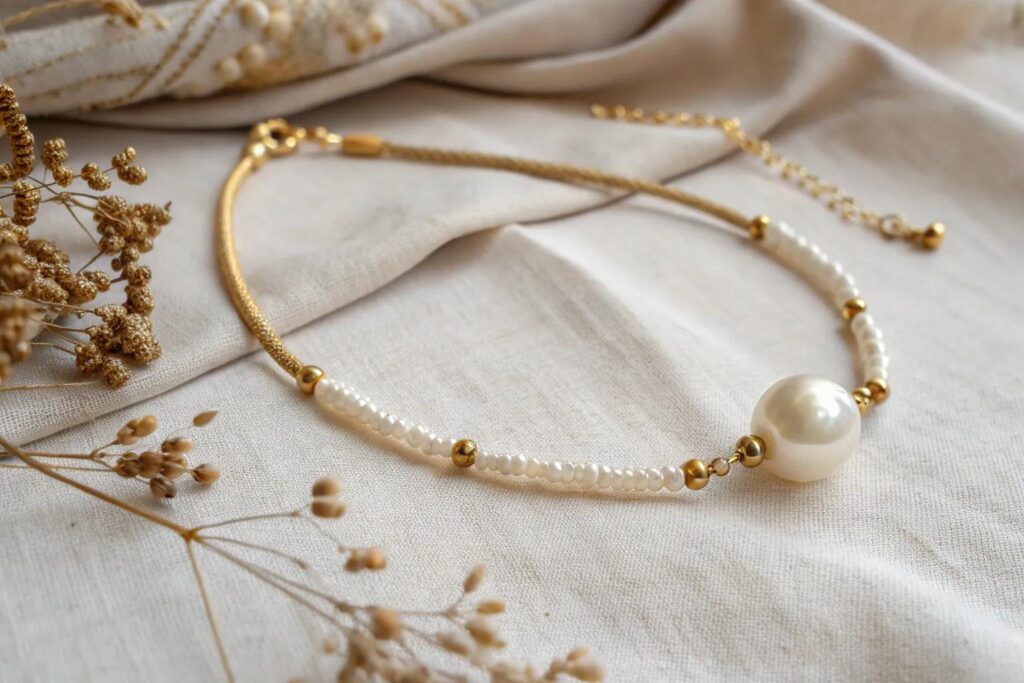 20+ Chic DIY Pearl Necklace Ideas