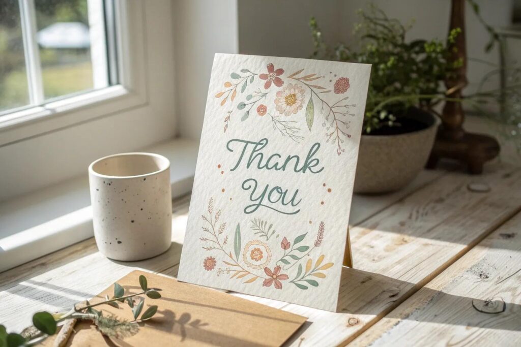 17+ Creative Hand Drawn Thank You Card Ideas