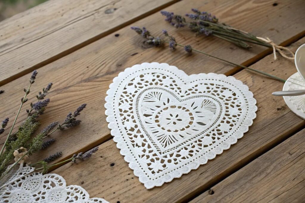 20+ Charming Paper Doily Valentine Craft Ideas