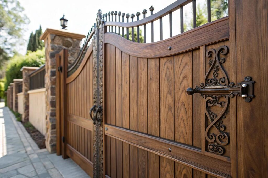 18+ Stylish Wood Fence Gate Designs Ideas