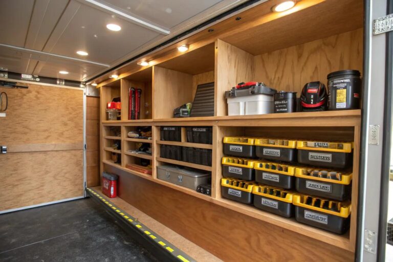 14+ Smart Contractor Trailer Shelving Ideas