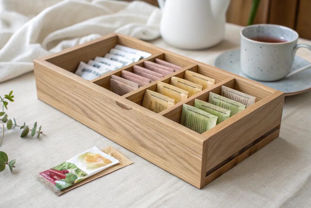 19+ Creative DIY Tea Bag Organizer Ideas
