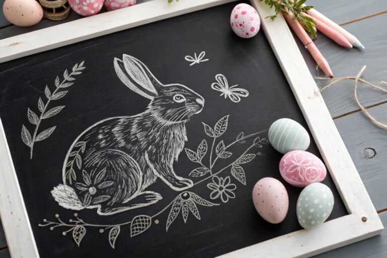 13+ Creative Easter Chalk Art Ideas for Your Home