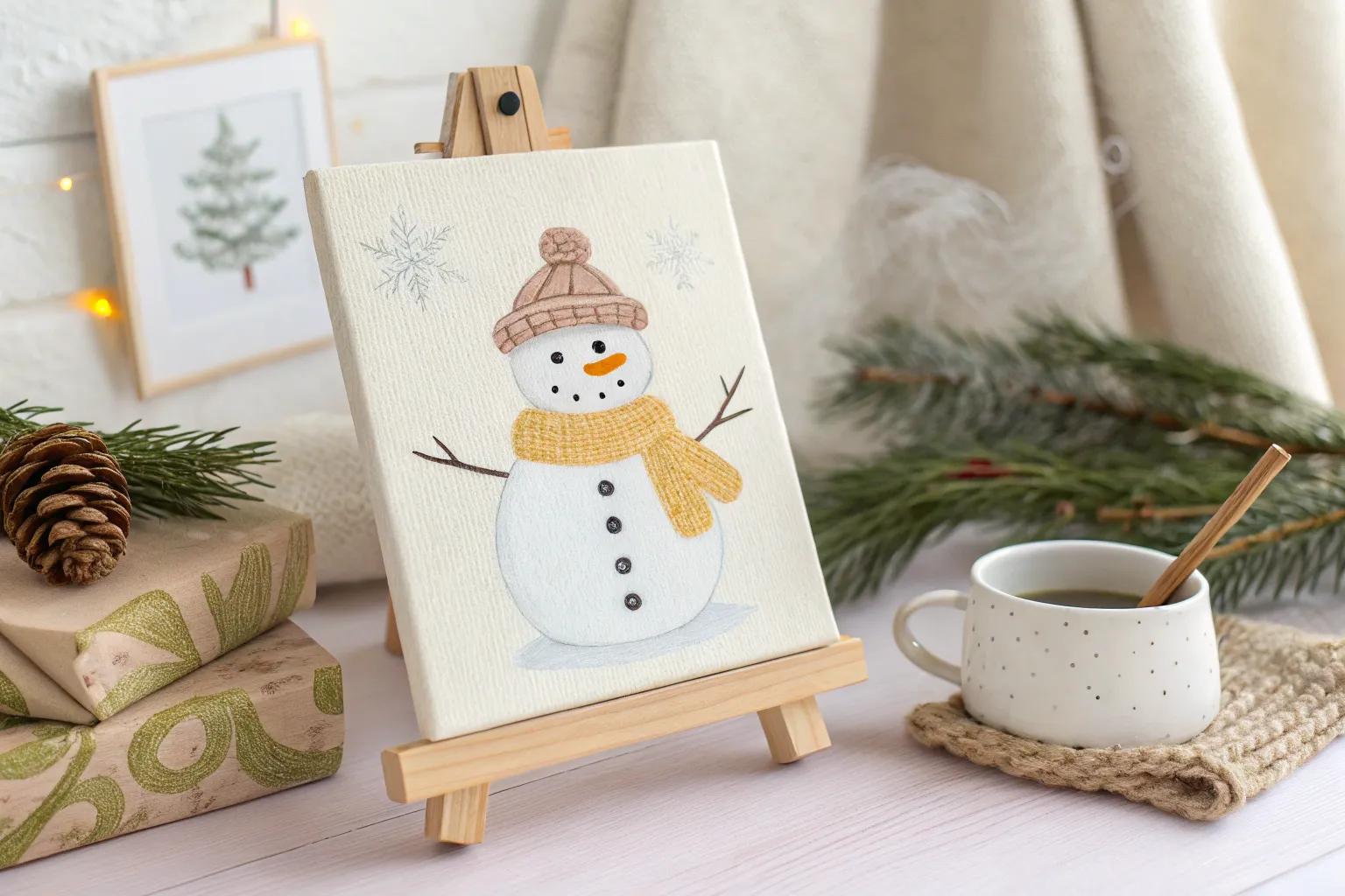 6+ Simple Snowman Painting Ideas for Winter Fun