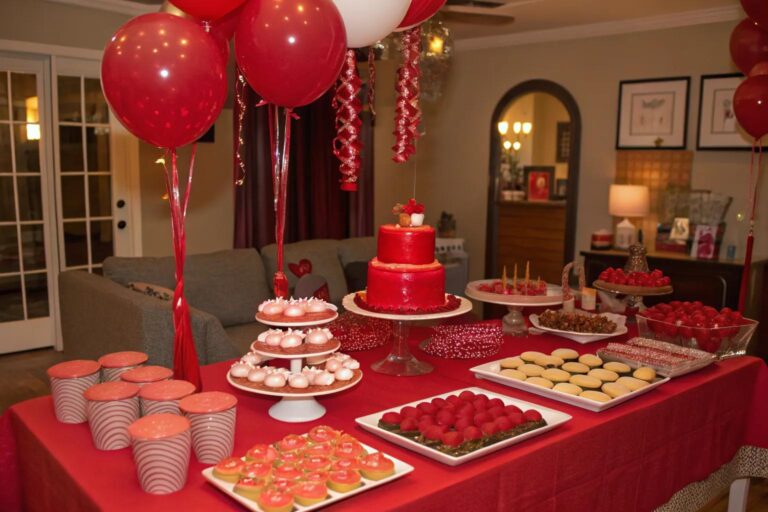 17+ Stunning Red Dessert Table Ideas