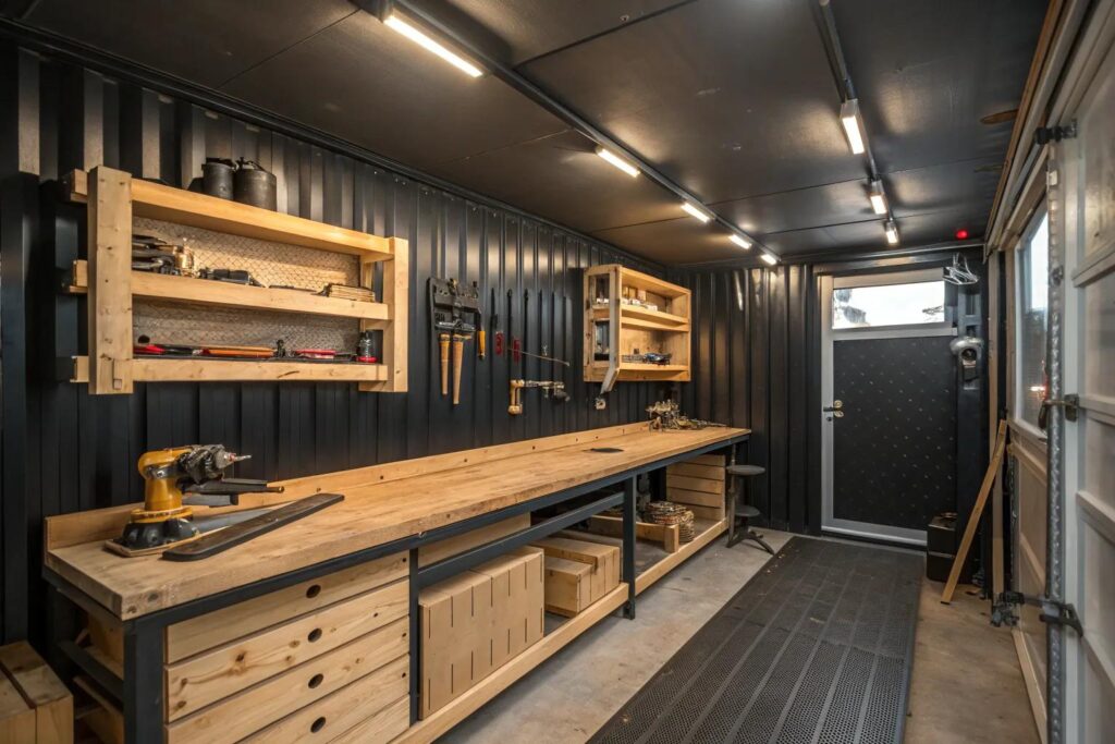 15+ Creative Shipping Container Workshop Ideas
