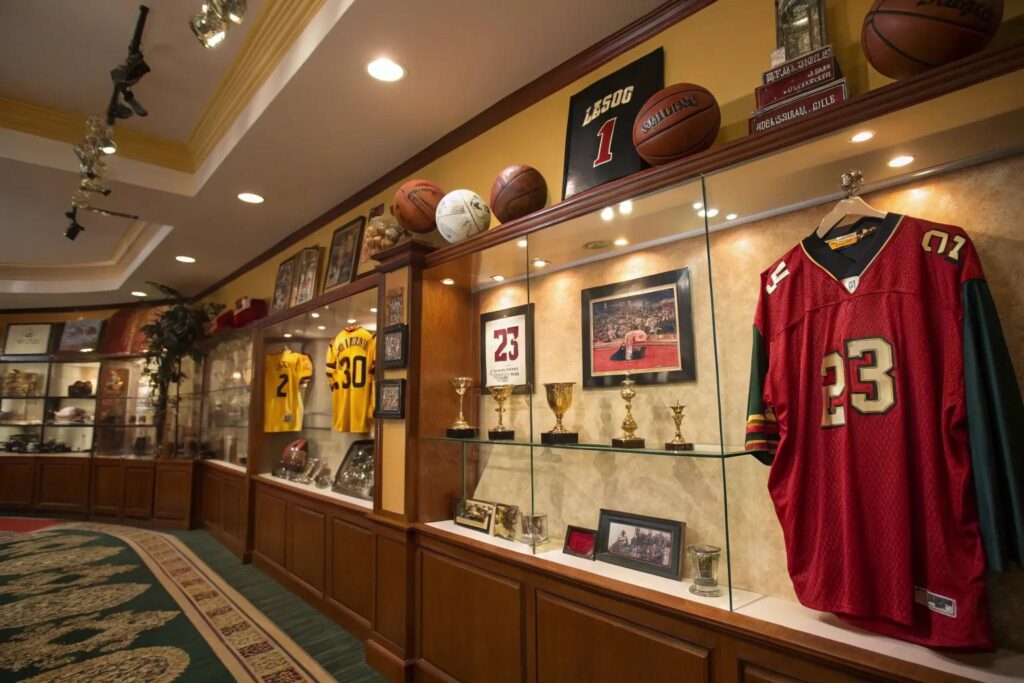 15+ Creative Sports Memorabilia Display Ideas