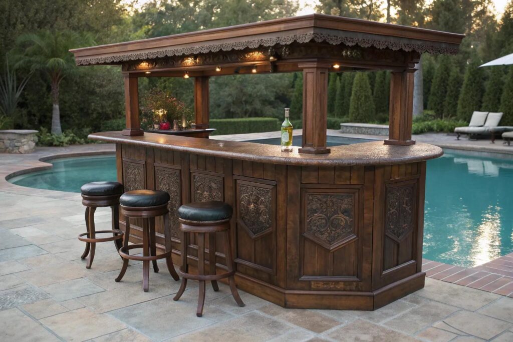 20+ Creative DIY Above Ground Pool Bar Ideas