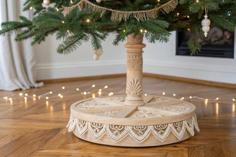17+ Creative DIY Christmas Tree Base Ideas