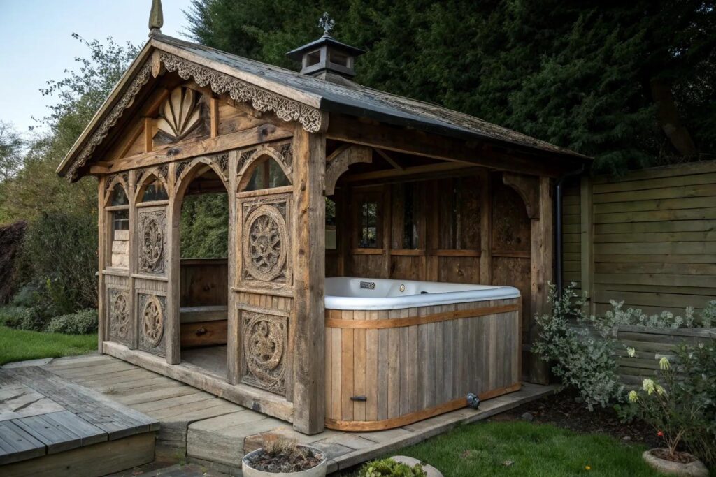 13+ Inspiring Hot Tub Shed Ideas for Your Backyard