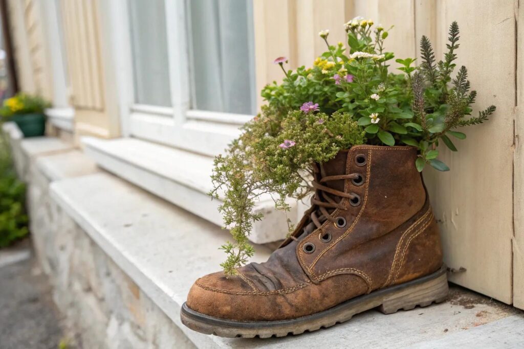 18+ Creative Broken Pots Garden Ideas