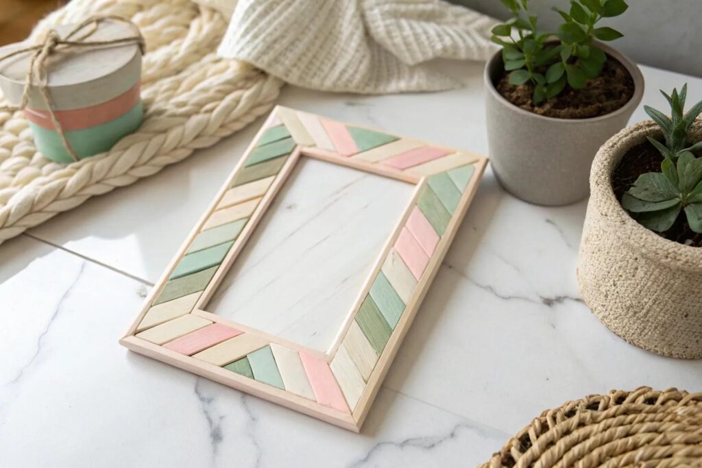 17+ Creative Popsicle Stick Picture Frame Ideas