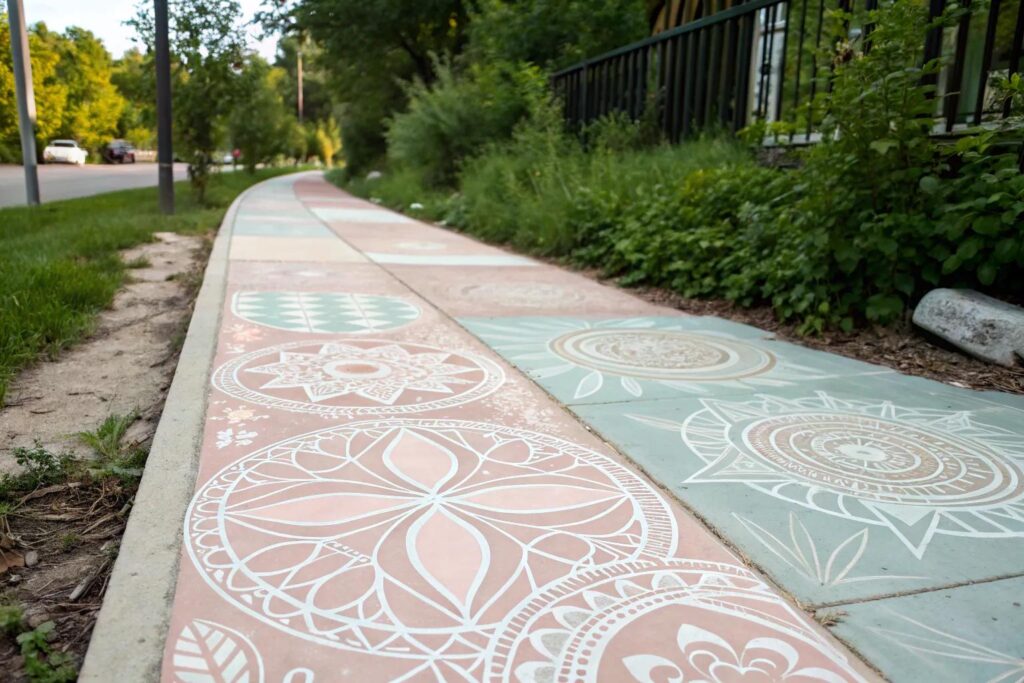15+ Creative Painted Sidewalk Ideas to Try