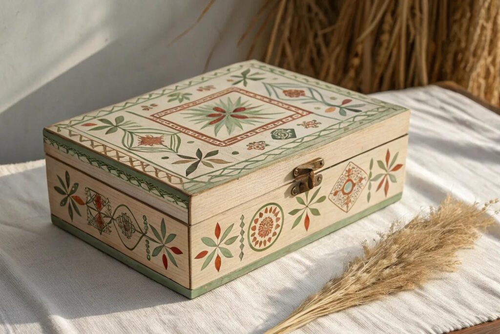 16+ Creative Wooden Jewelry Box Painting Ideas