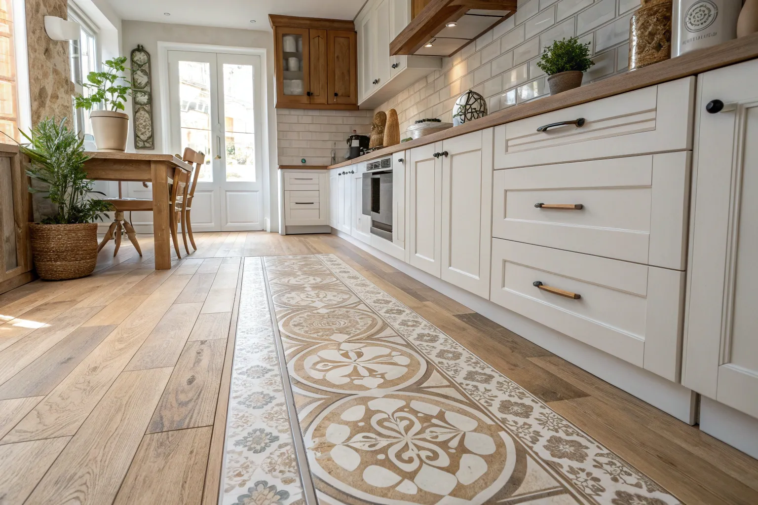 6+ Creative DIY Kitchen Floor Ideas - Casolia